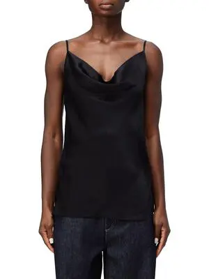 ACNE STUDIOS Satin Evening Top With Draped Neckline And Thin Straps