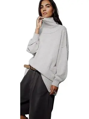 Free People Sara Cashmere Tunic At - Frost