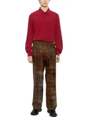 VIVIENNE WESTWOOD Logo-embroidered Shirt - Red