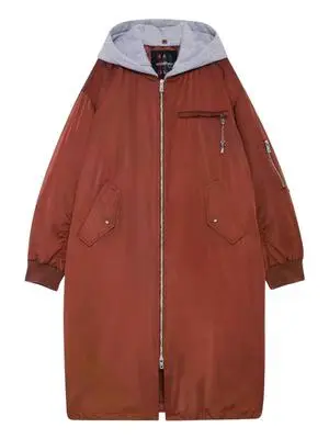 OTTOD'AME Quilted Hooded Coat - Brown