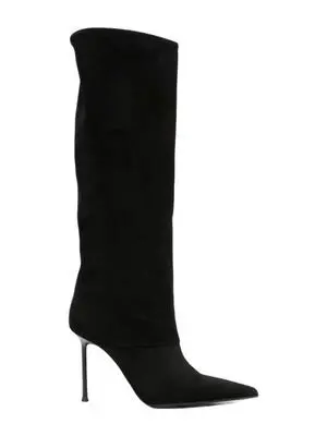 SERGIO LEVANTESI Paprika Pointed-toe Stiletto Boots - Black