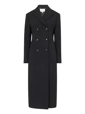 ALAÏA Double-breasted Longline Wool Coat 10