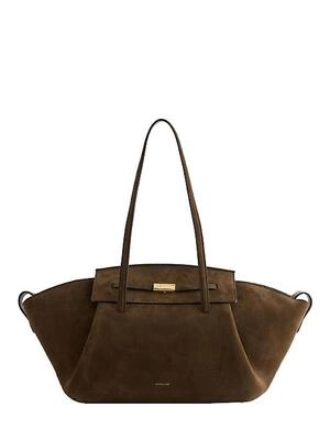 DEMELLIER The Brooklyn Suede Shoulder Bag - Hazel/hazel
