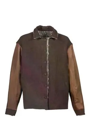 By Walid Benny Panelled Jacket - Brown