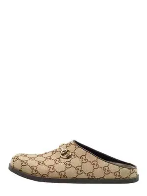 Gucci Horsebit Flat Mules - Neutrals