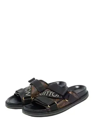LOUIS VUITTON Honolulu Monogram Sandals - Brown