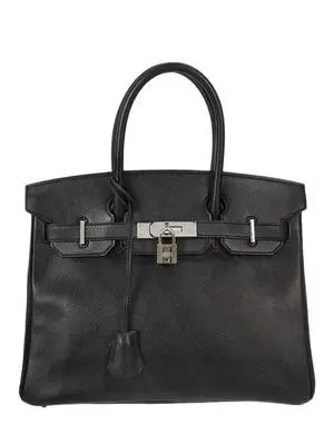 Hermès 2010 30 Birkin Tote Bag - Black