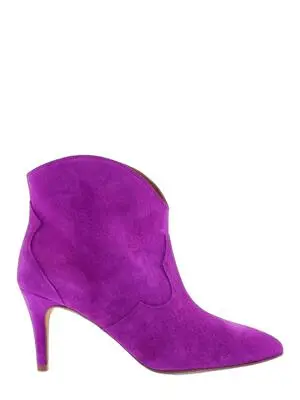 TORAL SHOES Selene Calf Suede Boots - Purple