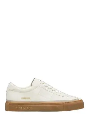 HIDE&JACK Retro Croc-effect Platform Sneakers - White