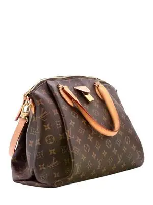 LOUIS VUITTON Rivoli Handbag Monogram Canvas Mm Satchel - Brown