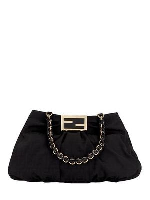 FWRD RENEW Fendi Zucca Mia Tote Bag - Black