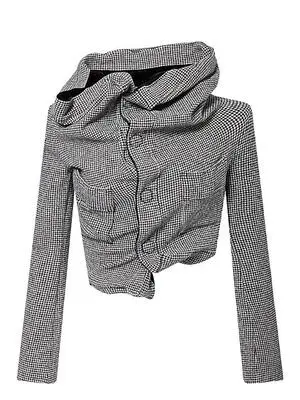 JUNYA WATANABE Asymmetric Cropped Wool-blend Jacket S