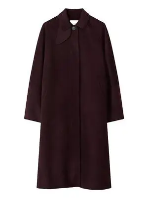 JOSEPH Dona Double-faced Wool And Cashmere Coat - Mahogany