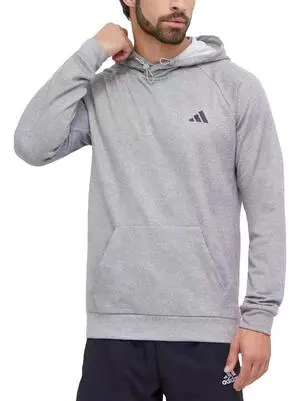 Adidas Logo-print Hoodie - Grey