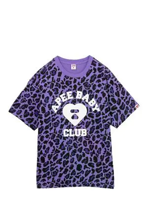 AAPE BY *A BATHING APE Wild-leopard Pattern T-shirt - Purple