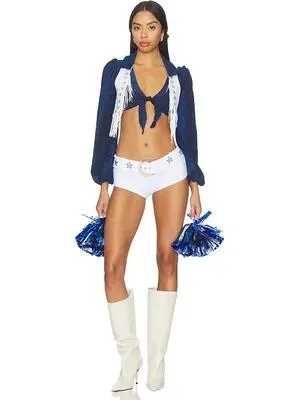 DOLLS KILL Lone Star Cheerleader Costume In . Also - Multi
