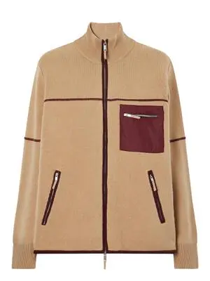Guest In Residence Louis Rib-trimmed Wool And Cashmere-blend Felt Jacket - Brown