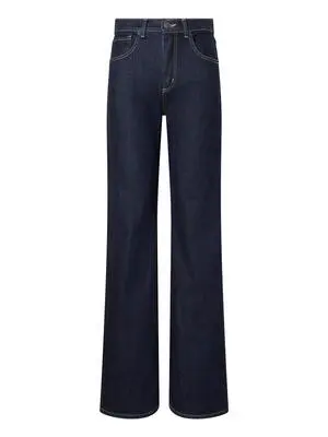 NILI LOTAN Celia High-rise Flared Jeans - Blue
