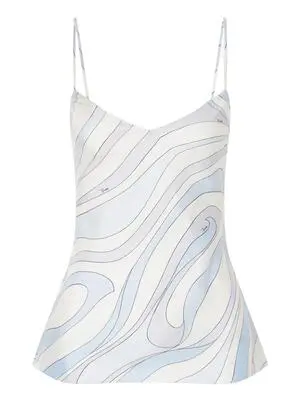 EMILIO PUCCI Printed Silk-twill Cami