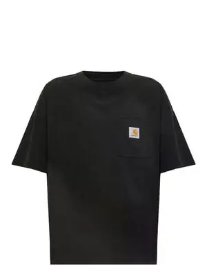 Carhartt Work In Progress Logo-patch Pocket T-shirt - Black