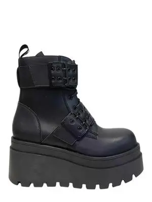 ALTERCORE Deminis Buckled Platform Boots - Black