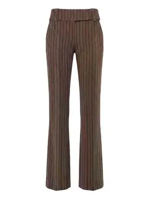 NICHOLAS Stripe-print Flared Trousers