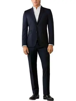 HACKETT  Heritage Belgravia Herringbone Wool Suit - Blue