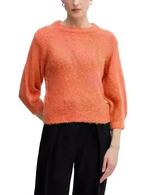 BENETTON Brushed-knit Three-quarter Sleeve Sweater