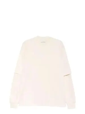 YES LONDON Layered-sleeve Sweatshirt - Neutrals