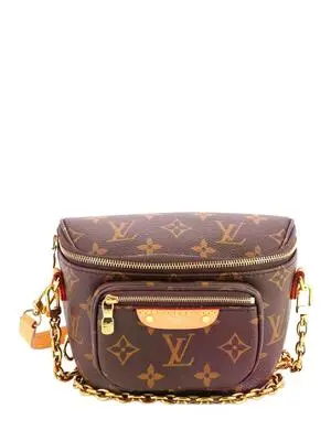 LOUIS VUITTON Bum Bag Monogram Canvas Mini Belt Bag - Brown