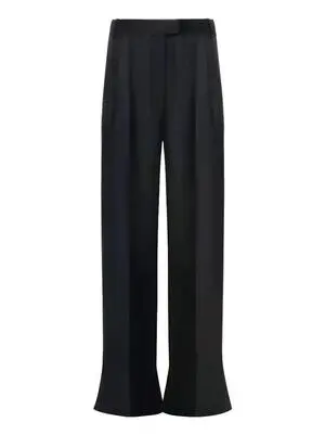SITUATIONIST Pleated Wide-leg Trousers - Blue