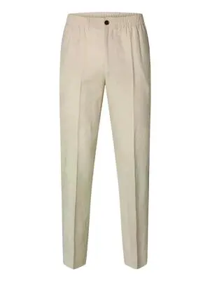 SELECTED Elasticated-waist Trousers - Neutrals