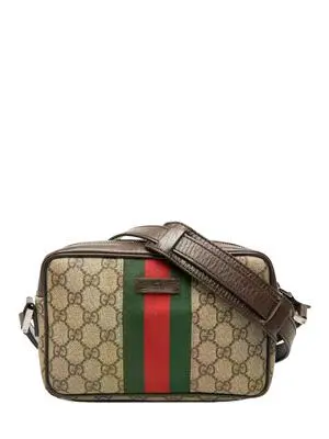 Gucci 2000-2015 Gg Supreme Web Crossbody Bag - Neutrals