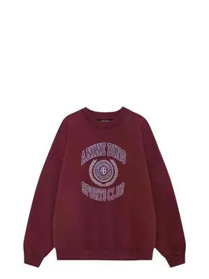 ANINE BING Miles Sweatshirt Collegiate - Burgundy