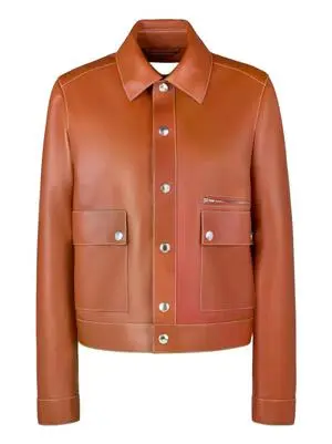 TOD'S Leather Short Jacket
