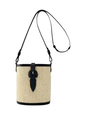 PERRIN La Parisienne Raffia Bucket Bag