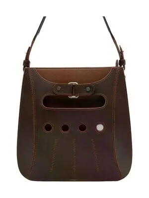 Perrin Cabbie Xbody Leather Crossbody Bag - Brown