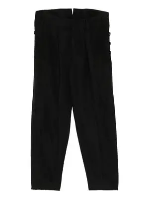 NUDE:MASAHIKO MARUYAMA Pleated Tapered Trousers - Black