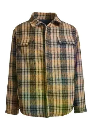 THE EDGE OF EARTH™ Check-pattern Zip-detail Jacket - Brown