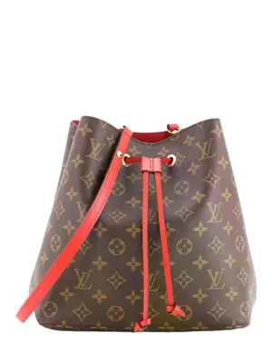 LOUIS VUITTON Neonoe Handbag Monogram Canvas With Leather Mm Bucket Bag