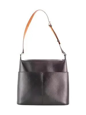 LOUIS VUITTON Mat Sutter Bag Monogram Vernis Shoulder Bag - Grey