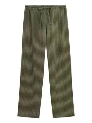 SKALL STUDIO Addie Pinstripe Trousers - Green