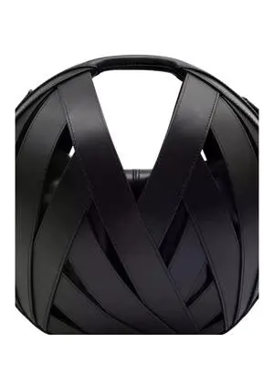 Perrin Le Panier Basket-weave Tote Bag - Black