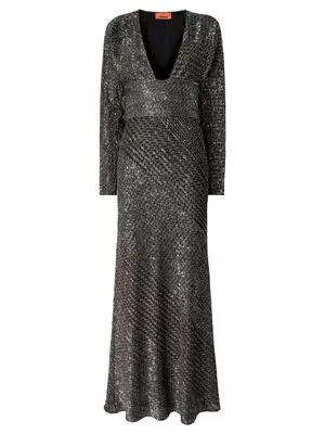 Missoni Long Dress With Sequins - Multicoloured
