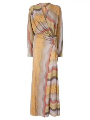 Missoni Long Dress With Deep V-neckline - Multicoloured