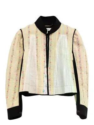 Chloé Floral-print Quilted Jacket - Neutrals