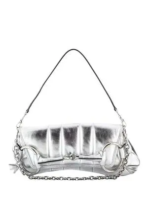 GUCCI Horsebit Chain Vertical Quilted Leather Large Shoulder Bag