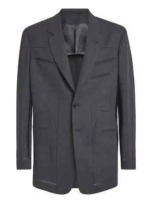 Paul Smith Wool Inside-out Blazer - Black