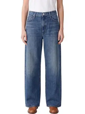 MOTHER The Dodger Mid-rise Baggy Cotton Denim Jeans
