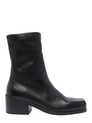MARSÈLL Cassello Square-toe Calf Leather Western Boots